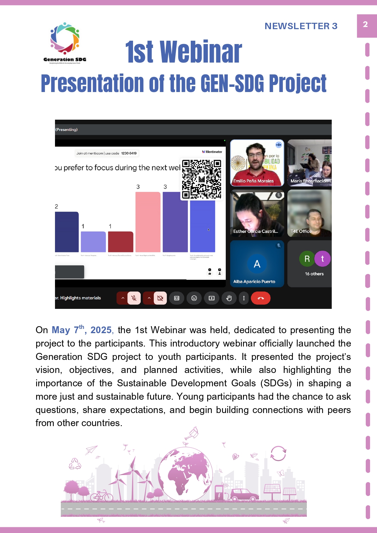 The 3rd Newsletter of the Generation SDG project! - Kainotomia